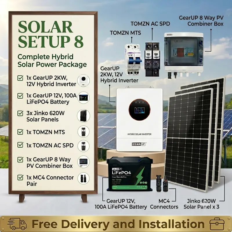 Complete 6KW Hybrid Solar Power Package Price In Bangladesh - BDShop